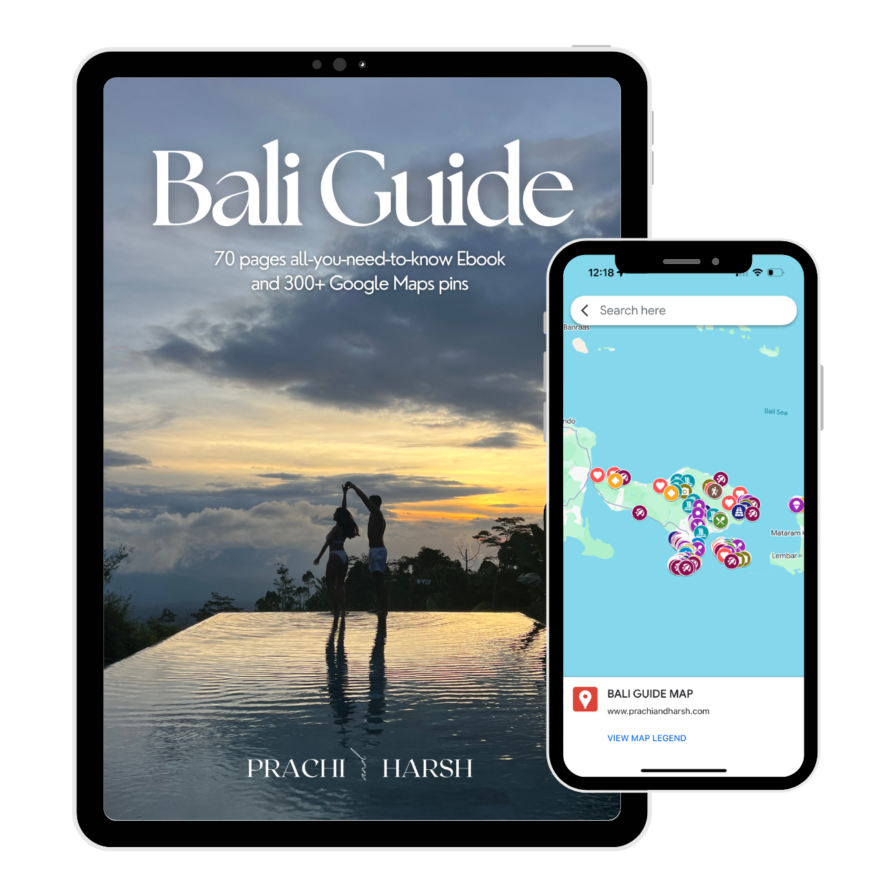 Bali Travel Ebook + Google Maps Pins – Prachi and Harsh